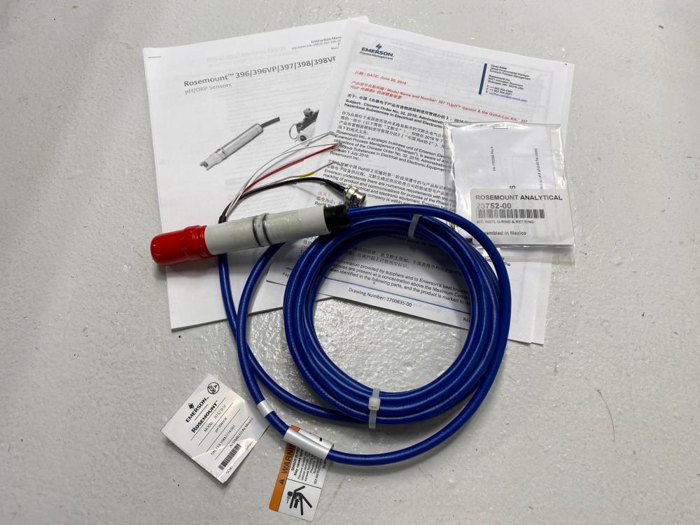 Rosemount PH Sensor with AccuGlass 397-02-10-54