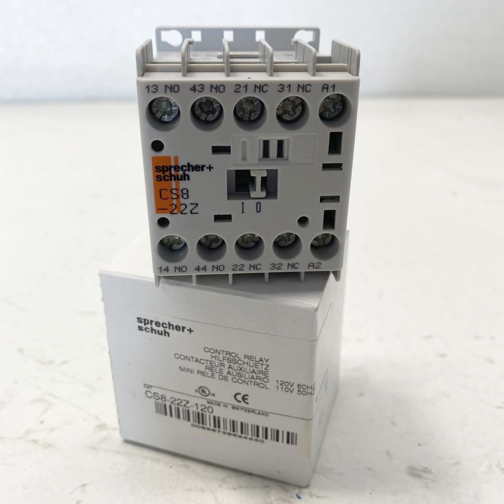 Lot of (2) Sprecher + Schuh Control Relays CS8-22Z-120
