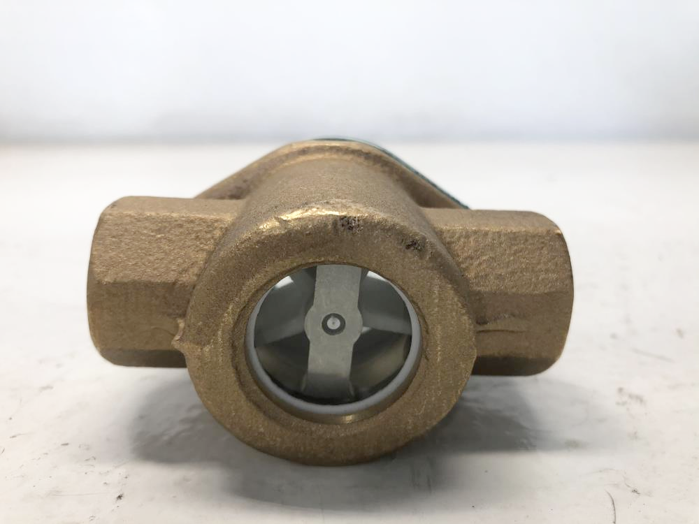 Visi-Flo 1/2" NPT Bronze Sight Glass Flow Indicator 1431D w/ Rotor