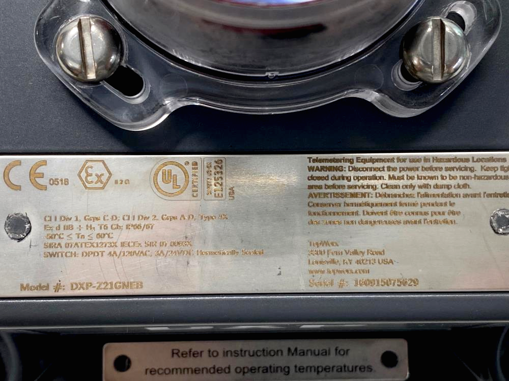 TopWorx DXP Limit Switch DXP-Z21GNEB