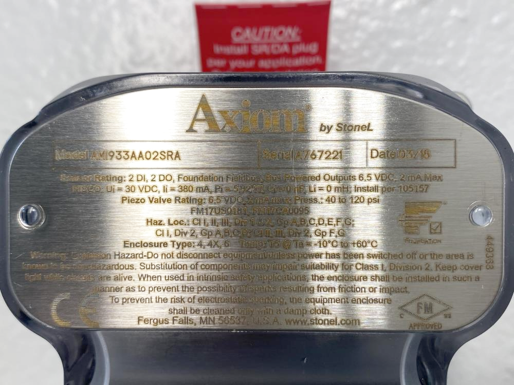 StoneL Axiom Limit Switch, AMI933AA02SRA