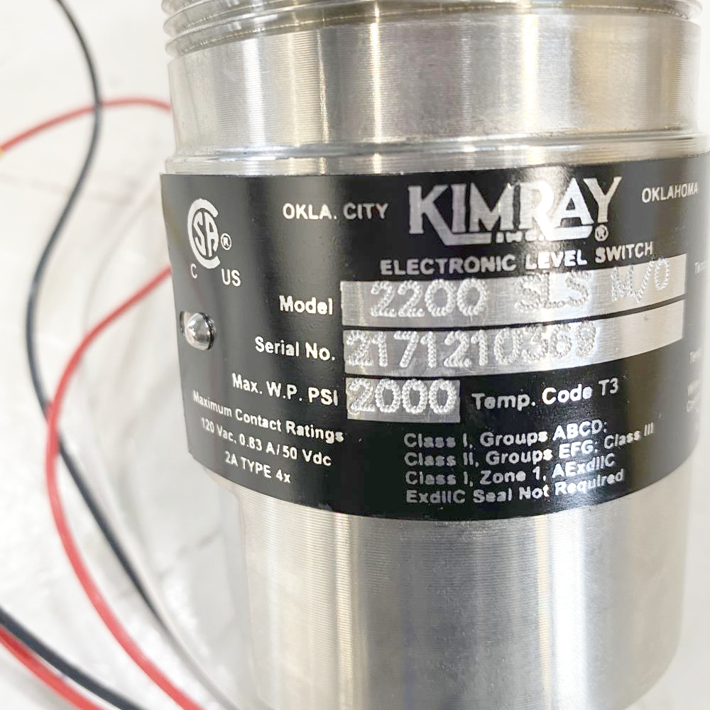 Kimray 2" NPT Stainless Steel Electric Liquid Level Float Switch 2200 ...