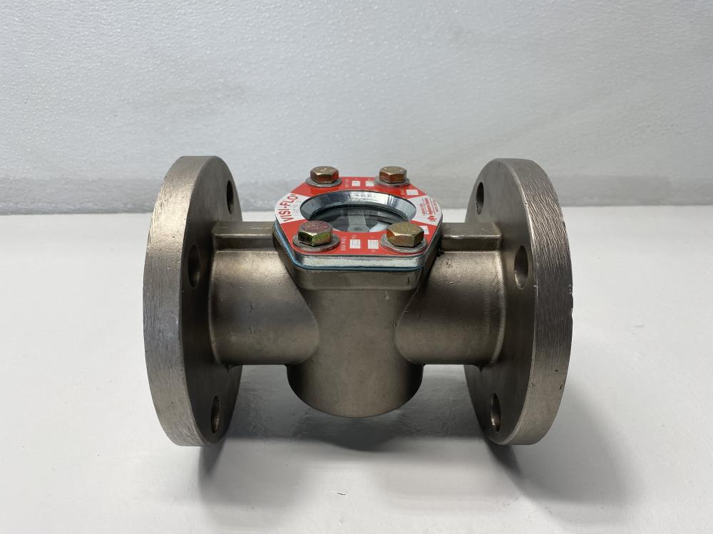 Visi-Flo 1471TF 2" 150# CF8M Flanged Sight Flow Indicator w/ Rotor