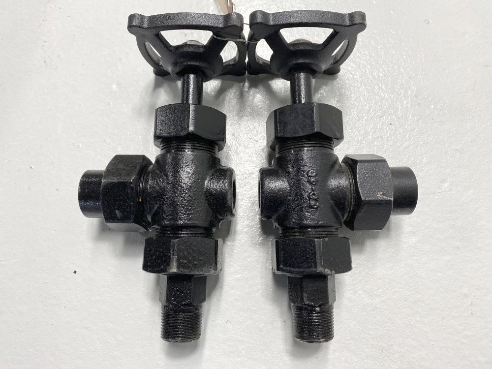 Pair of Jerguson 144 In-Line Ballcheck Valves 3/4" MNPT x 3/4" FNPT ...