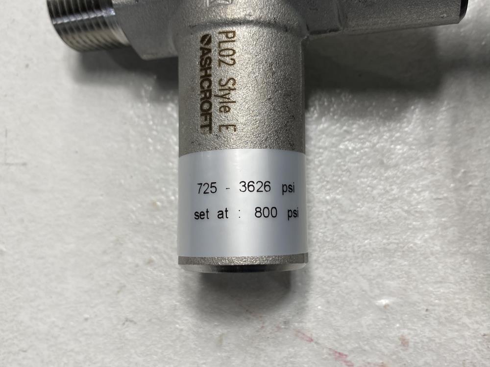 Ashcroft 4.5" Duragauge 800 PSI 45-1279-SS-04L-800# w/ Valve ...