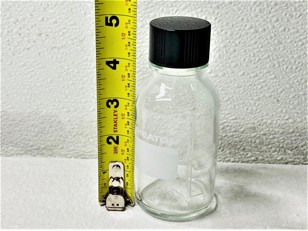 Case of (48) Wheaton 125 mL Media Lab Glass Bottle, PTFE Lined Cap 219815