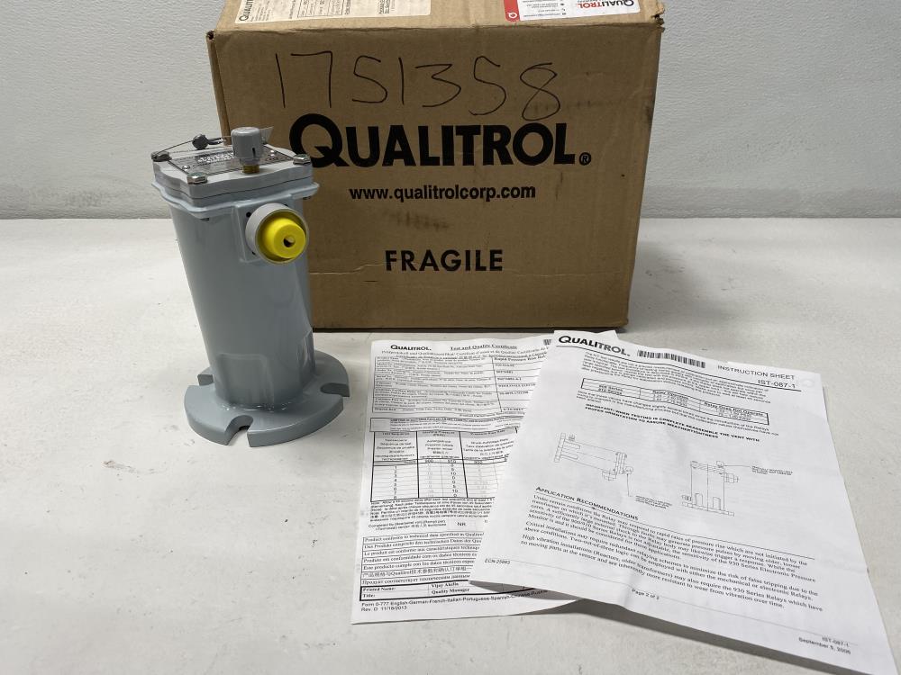 Qualitrol Rapid Pressure Rise Relay 910-014-02