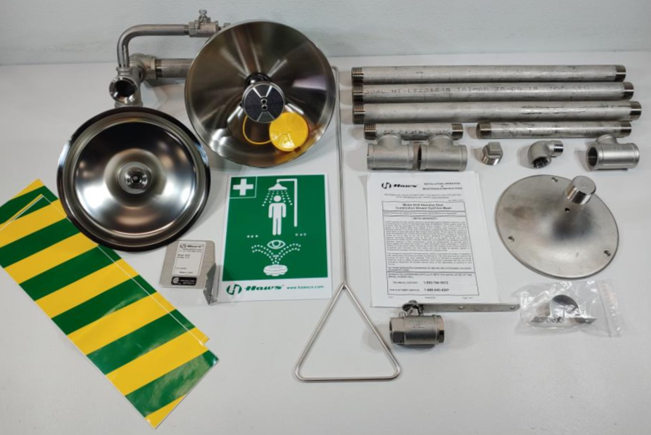 Haws Axion MSR Emergency Safety Shower and Eye Face Wash 8330