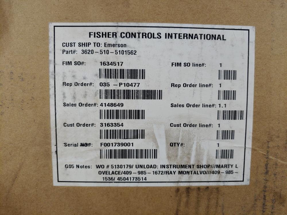Fisher 3600 Control Valve Positioner Type 3620J