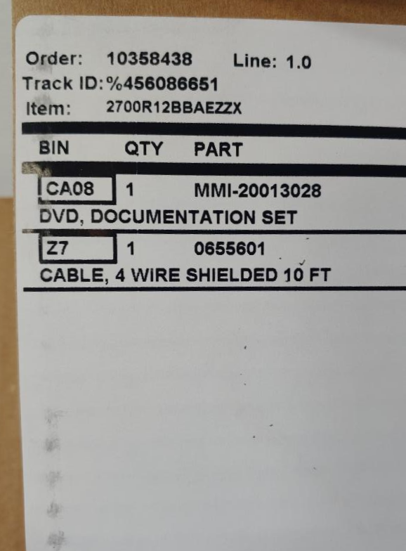 Micro Motion 2700 Multiple Variable Flow Transmitter Model 2700R12BBAEZZX