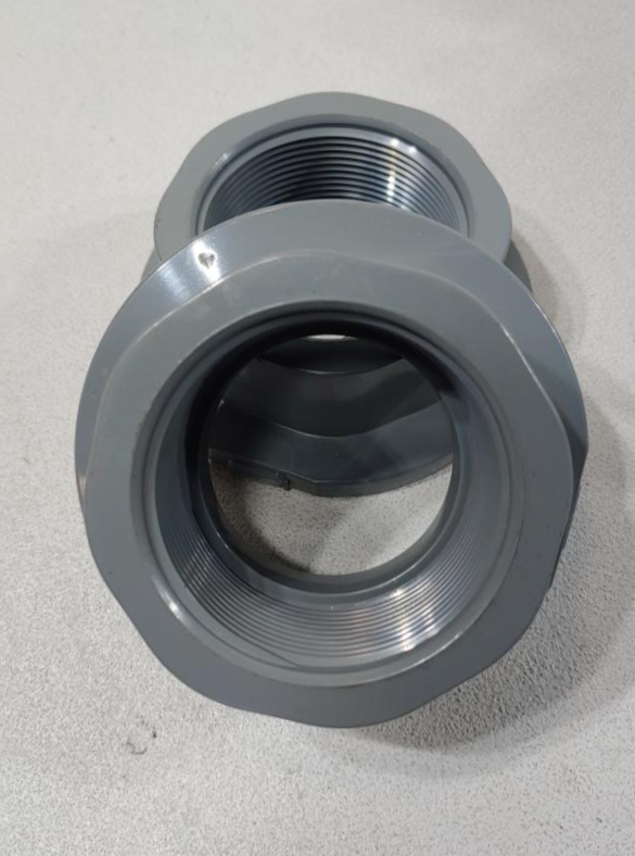 Chemtrol Nibco 2" Corzan CPVC/FKM Ball Valve SOC/THD TUTB Model D Fig# U51TB-V