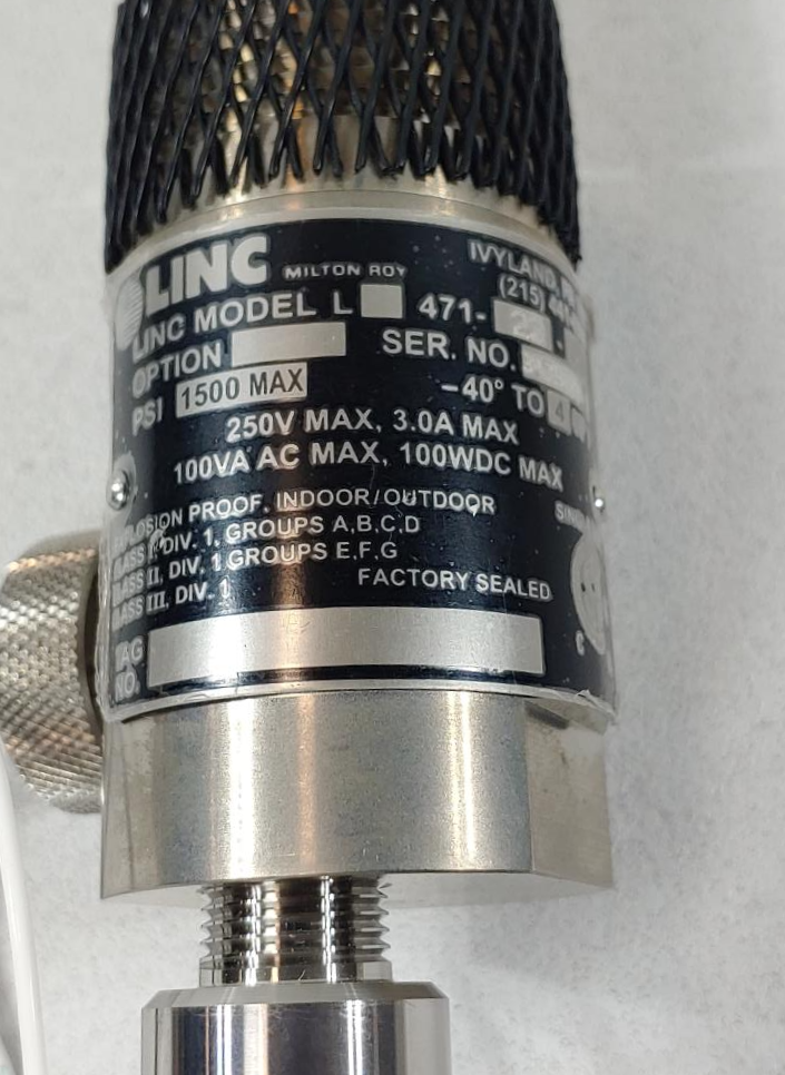 Milton Roy Linc Electric Level Control Switch Model L471-22