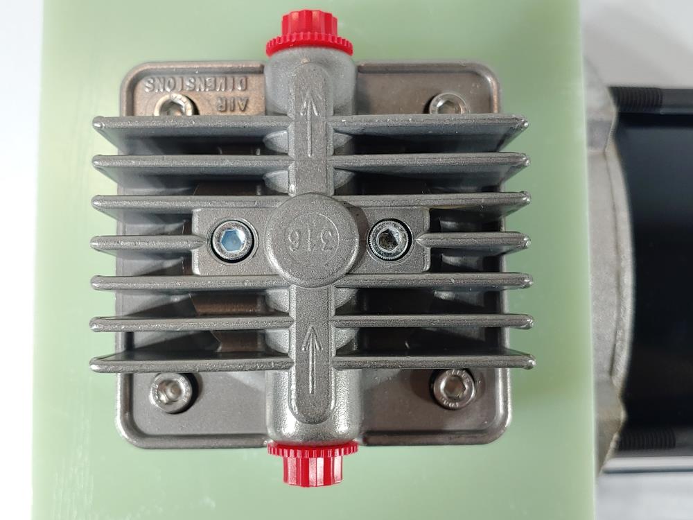 ADI Dia-Vac Pump Model# R221-FT-RA1-L with Marathon Electric Motor ...