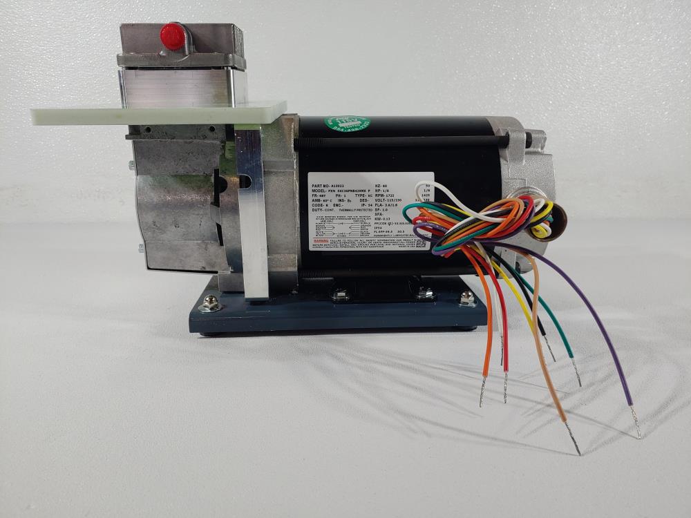 ADI Dia-Vac Pump Model# R221-FT-RA1-L with Marathon Electric Motor ...