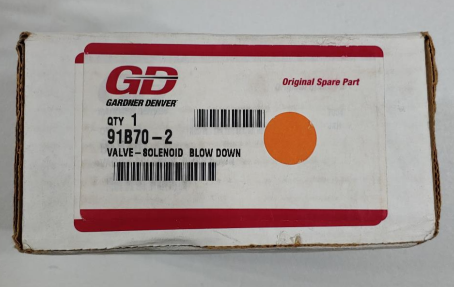 Gardner Denver 1/4" NPT Brass Solenoid Blow Down Valve 91B70-2
