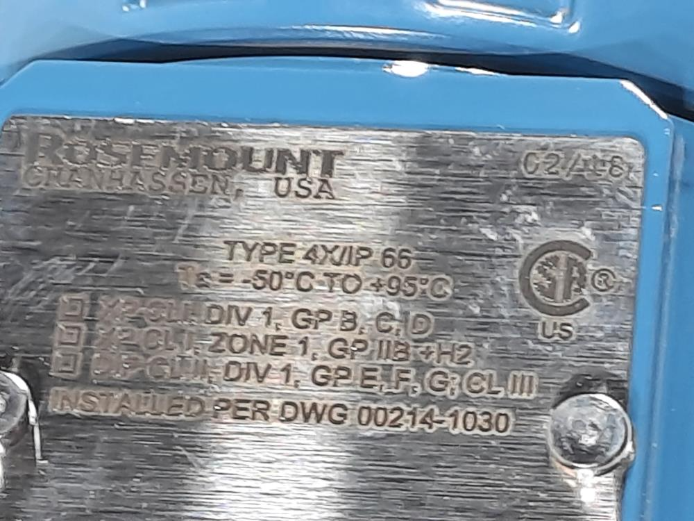 Rosemount 214C RTD Temperature Sensor 21CRTSMB1S3E0100SLE5AR1