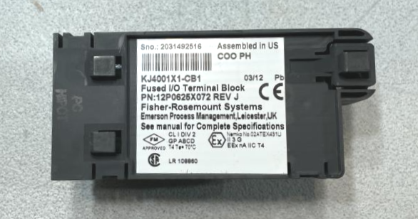 Delta V Fused I/O Terminal Block KJ3201X1-BA1