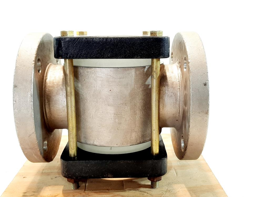 Jacoby Tarbox 3" Bullseye 316 Flanged Sightglass Flow indicator 910 FA-NF