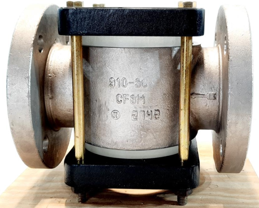 Jacoby Tarbox 3" Bullseye 316 Flanged Sightglass Flow indicator 910 FA-NF