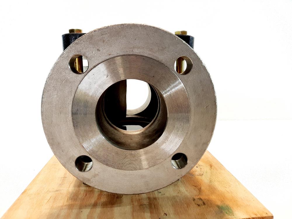 Jacoby Tarbox 3" Bullseye 316 Flanged Sightglass Flow indicator 910 FA-NF