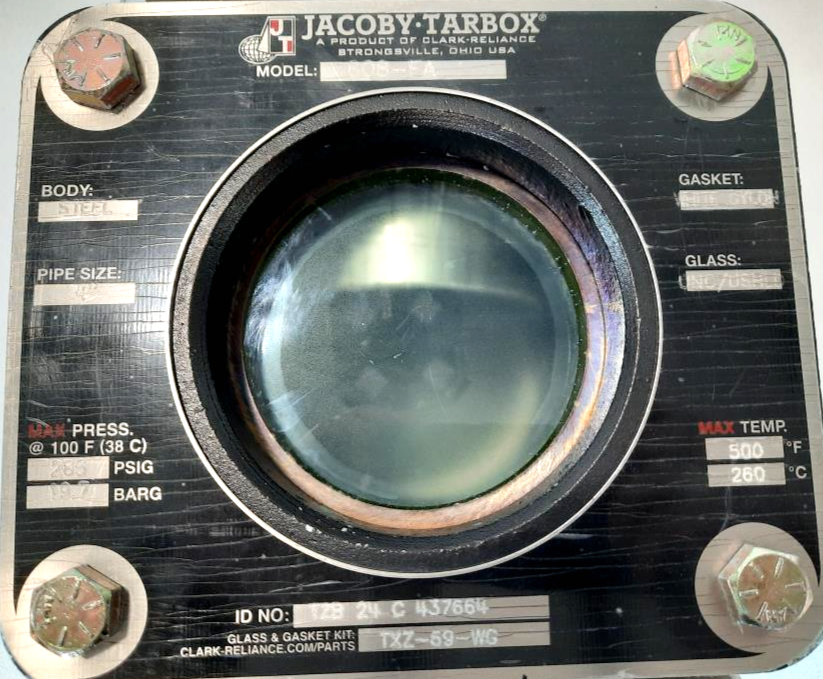 Jacoby Tarbox 4" Bulls-Eye WCB Sight flow Indicator 608-FA