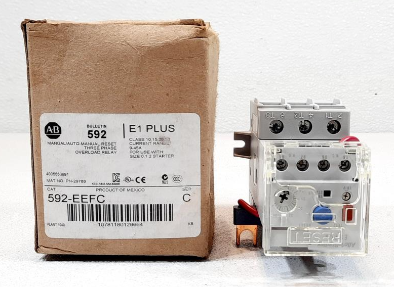Allen Bradley 3 Phase Overload Relay, 592--EEFC