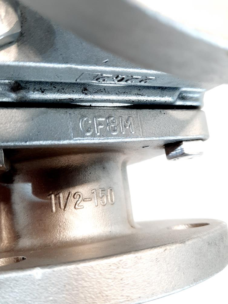 Flow-Tek 1-1/2" Multi-port 4-way ball valve CF8M