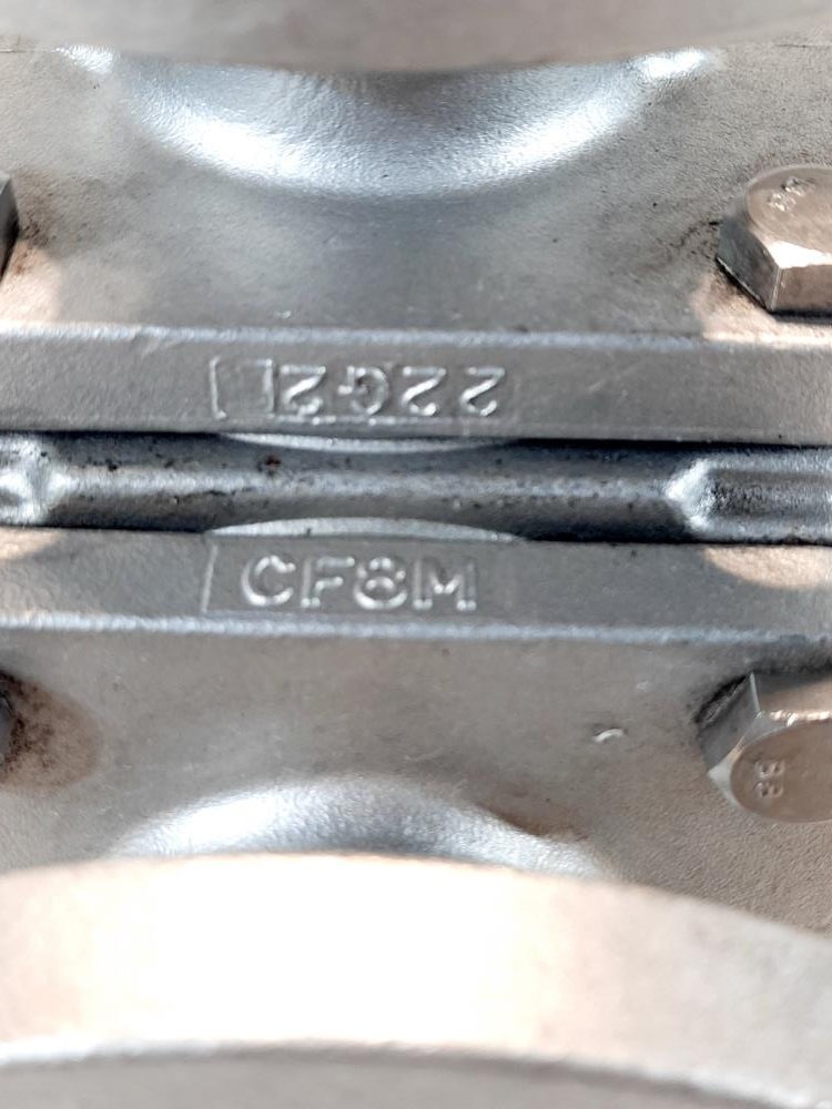 Flow-Tek 1-1/2" Multi-port 4-way ball valve CF8M