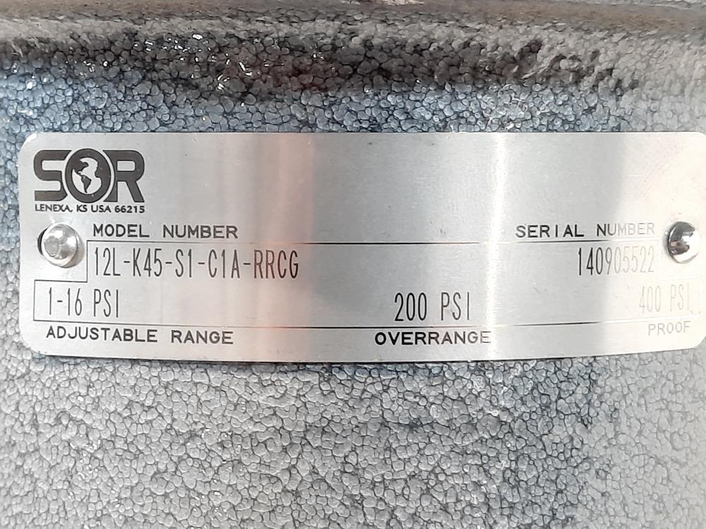 SOR 12L-K45-S1-C1A-RRCG Pressure Switch