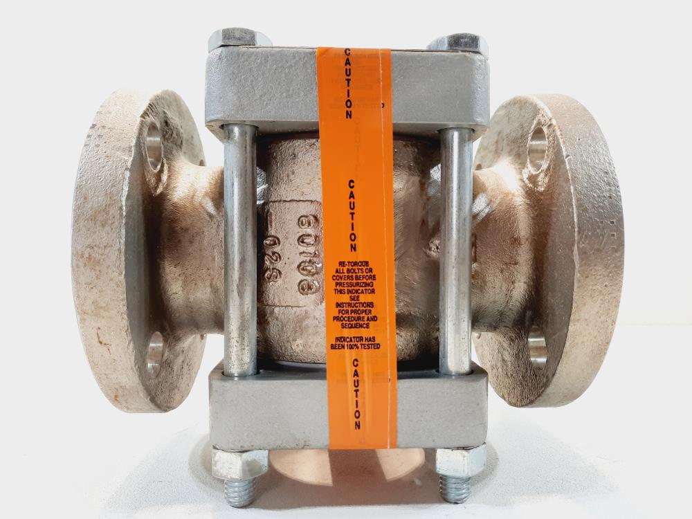 Penberthy 2" 150# Flanged Sight Glass Valve, Plain Style, SFF2