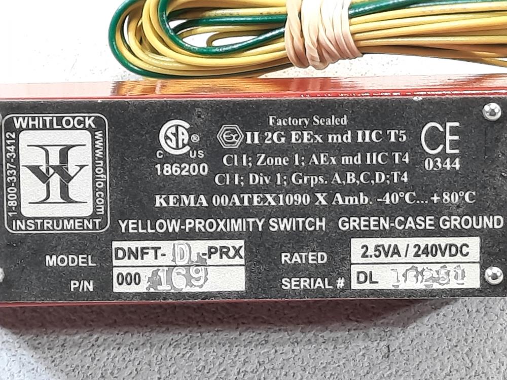 Whitlock Instruments DNF-D-PRX Proximity Switch 000169