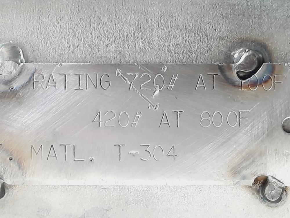 Kitz 2-1/2" x 1-1/2" 300# CF8M Steam Jacket Gate Valve B16.34