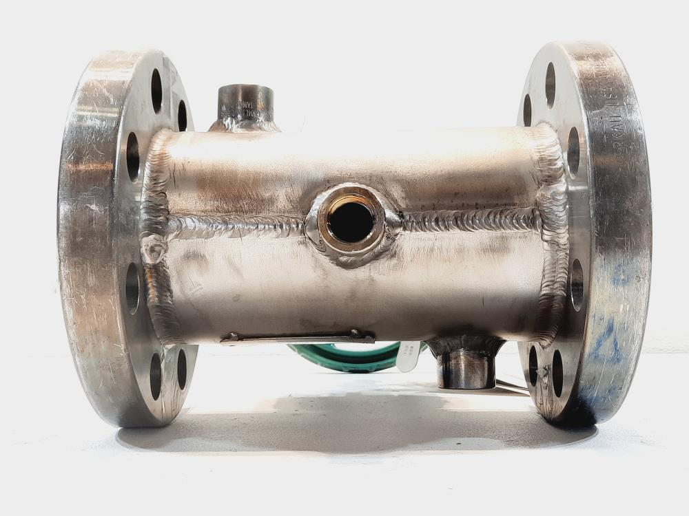 Kitz 2-1/2" x 1-1/2" 300# CF8M Steam Jacket Gate Valve B16.34