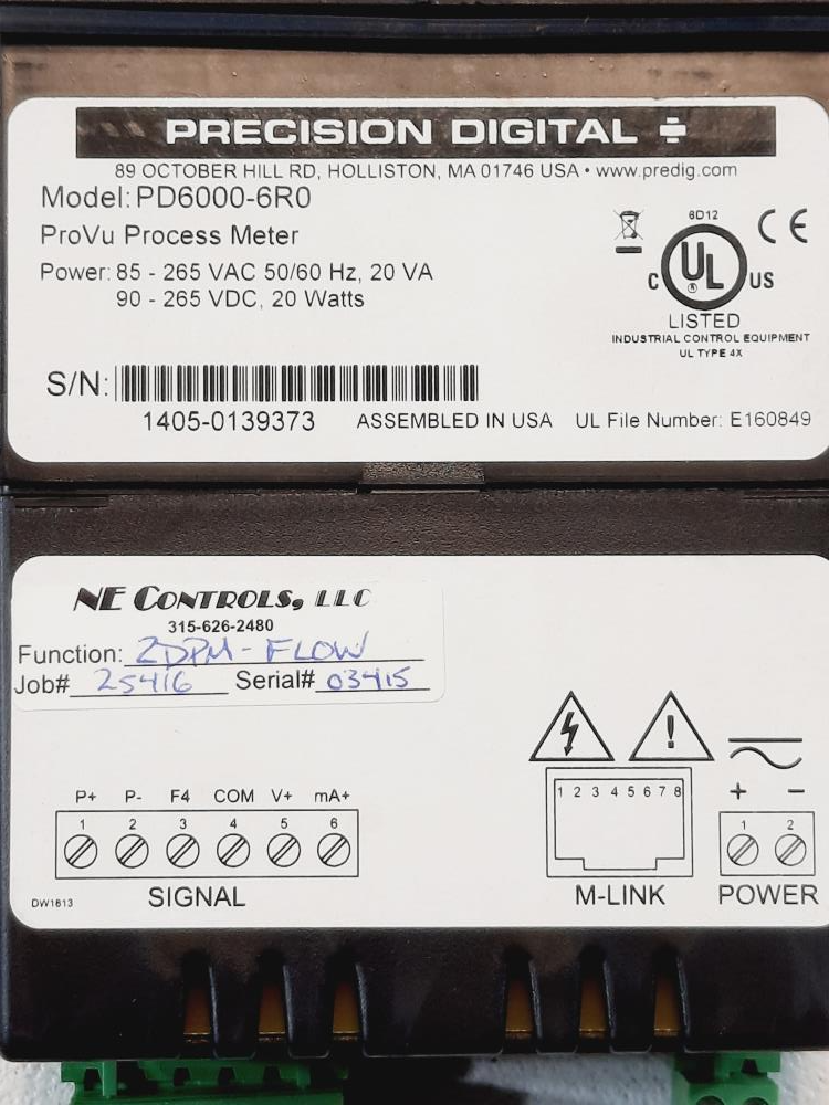 Precision Digital ProVu Process Meter PD6000-6R0