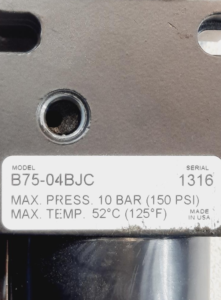 Parker-Watts B75-04BJC - 1/2" NPT Filter Regulator w/ 1/2" NPT Lubricator