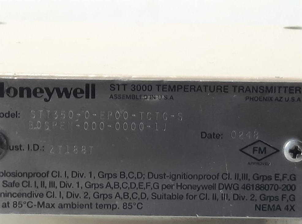 Honeywell Temperature Transmitter STT350-0-EP00-TCTG-SB0SPEN-000-0000-1J