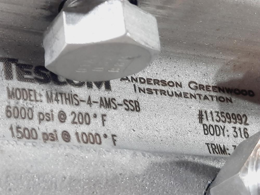 Tescom 316SS Valve Manifold M4THIS-4-AMS-SSB