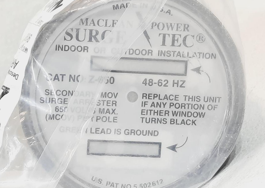 Maclean Power Surge Tec Arrestor Z650