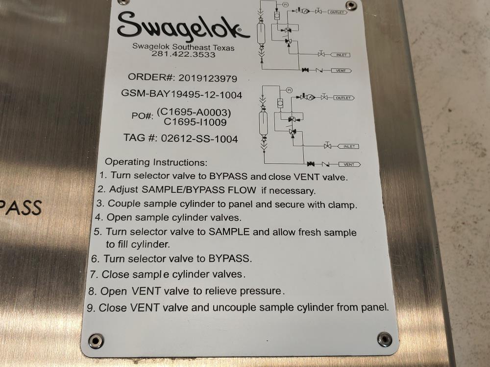 Swagelok Grab Sampling System GSM-BAY 19495-12-1004