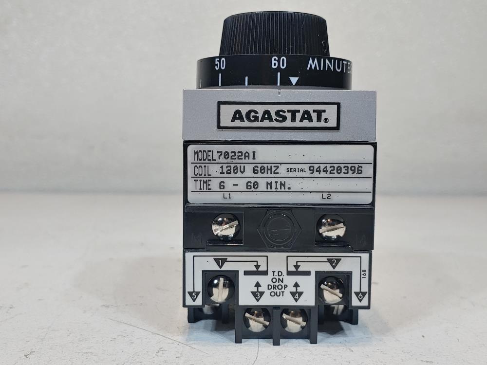 Agastat Time Delay Relay Model 7022AI