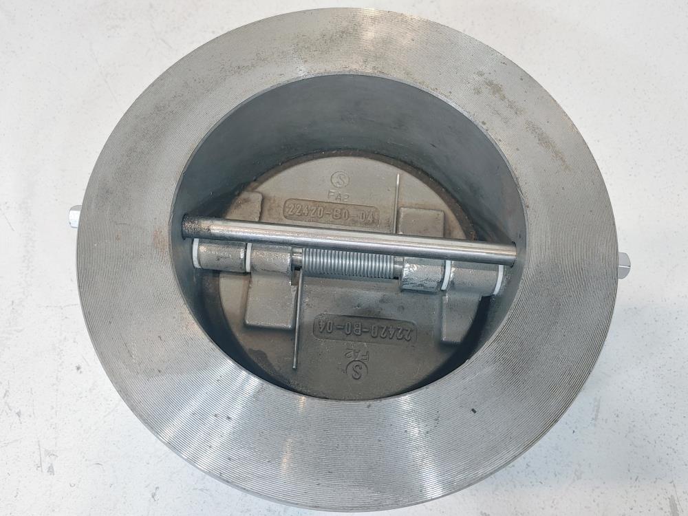 Crane Dou-Check II 4" Wafer CK Valve WCB Fig, # 4G255AF14