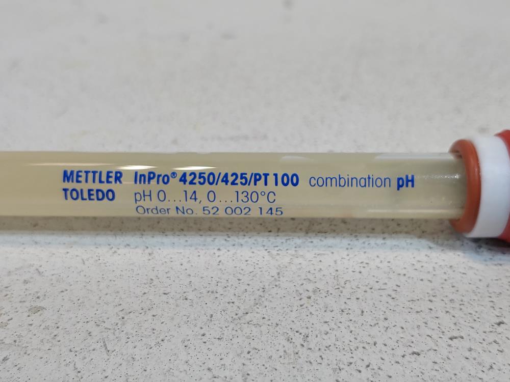Mettler Toledo INPRO4250/425/PT100 PH Electrode 52 002 145