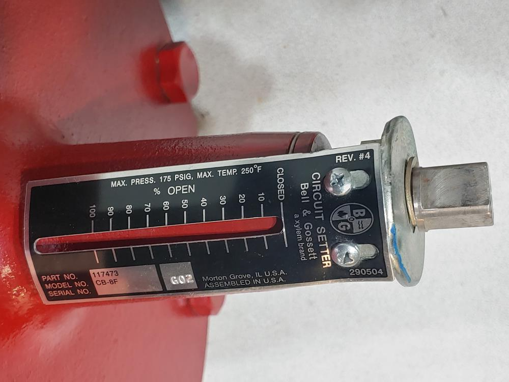 Bell & Gossett 117473 Circuit Setter Balance Valve 8" Flanged Model#: CB-8F