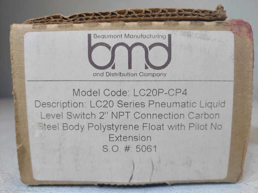 BMD LC20 Series Pneumatic Liquid Level Switch 2" NPT Model LC20P-CP4
