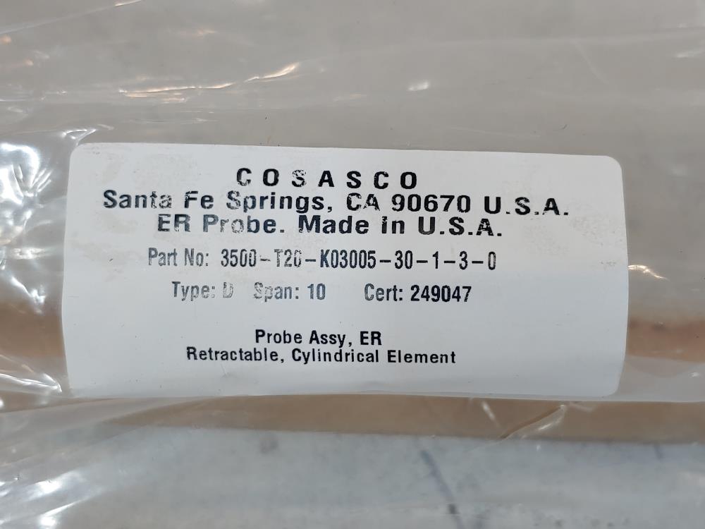 Rohrback Cosasco Type D Corrosometer Probe 3500-T20-K03005-30-1-3-0