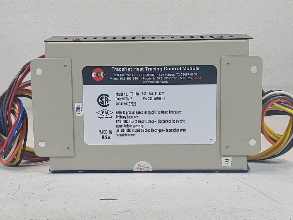 Thermon TraceNet Heat Tracing Control Module Model#: TC 101A-SSR-240-F-CIRT