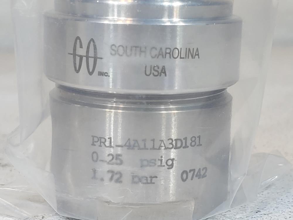 Go Pressure Regulator 0-25 PSIG PR1-4A11A3D181