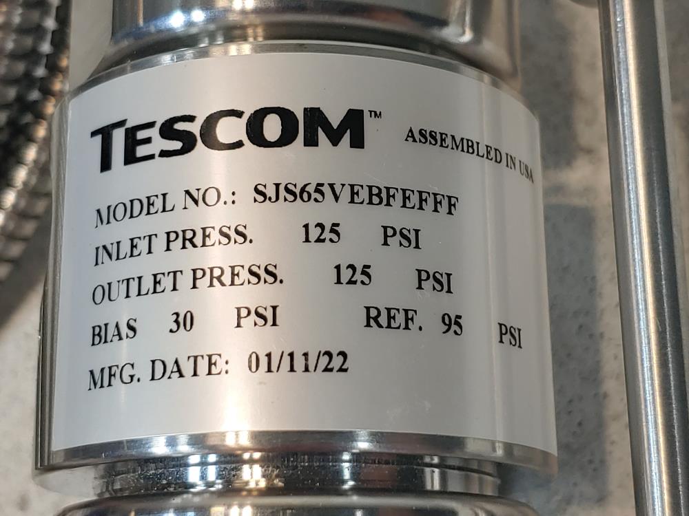 Tescom Mechanical Pump Regulator - SJS65VEBFEFFF w/ Hyett HC25EW Diaphragm
