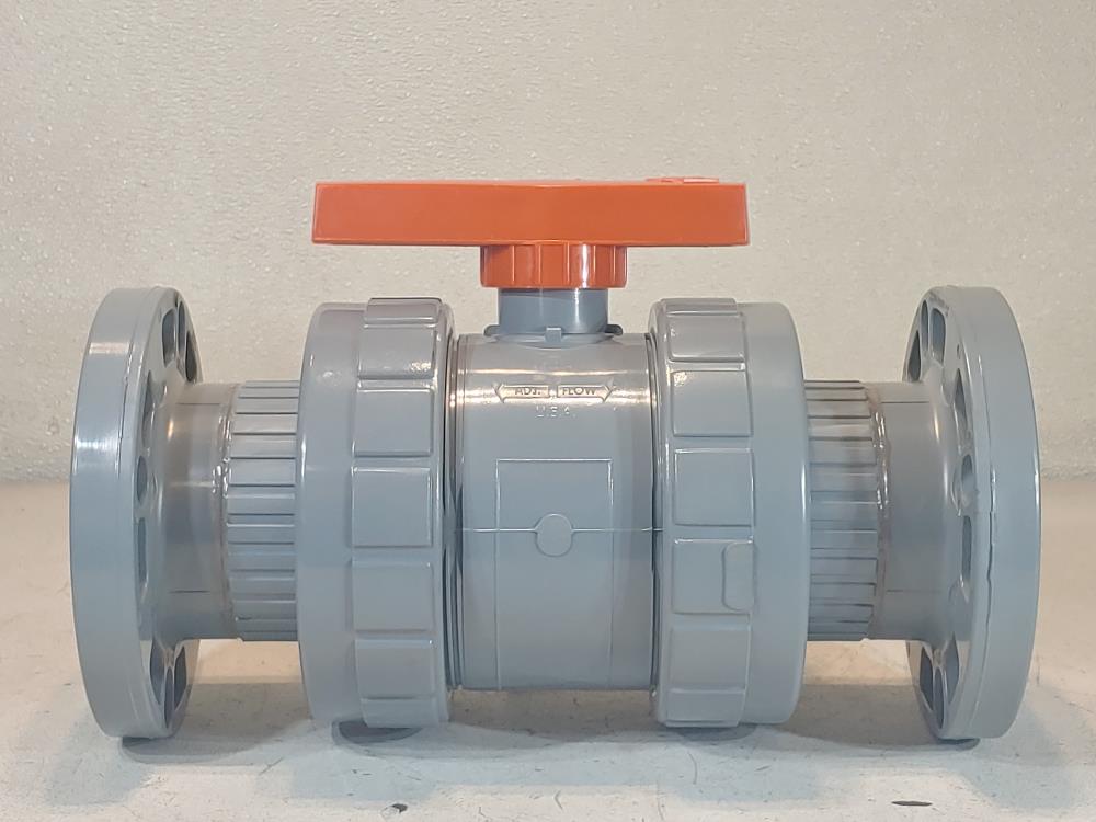 Chemtrol 3" Tru Union, Corzan CPVC Ball Valve, Flanged FIG#: F51TB V