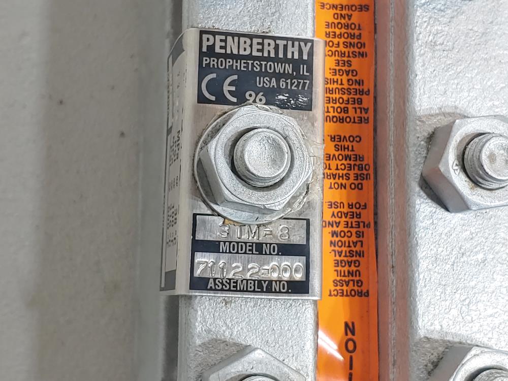Penberthy 3-Section Liquid Level Sight Glass Gauge 3TM-8